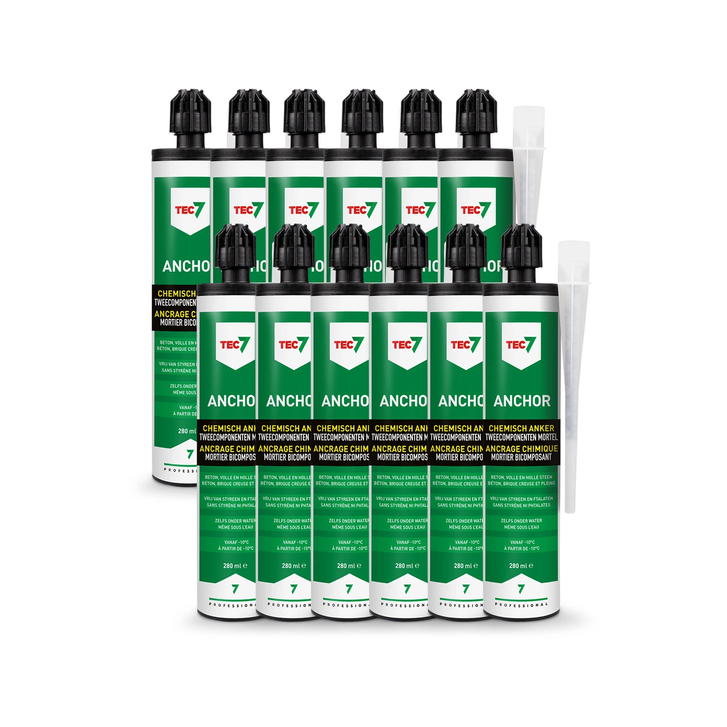 TEC7 Anchor Chemisch anker - Patroon - 280ml - 12st