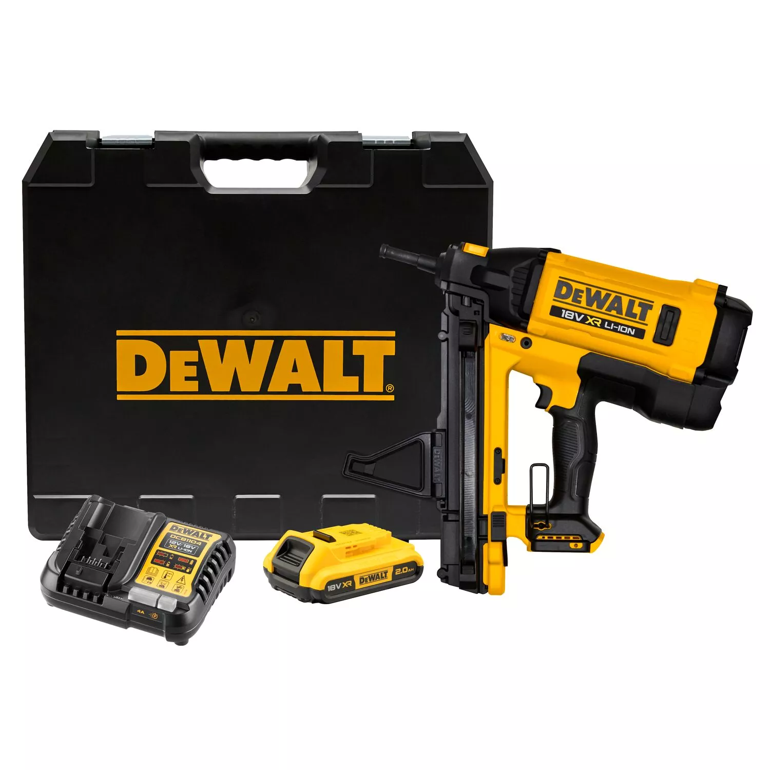DeWALT DGN845D1 18 V Li-ion C6 TRAK-IT Kit agrafeuse à béton à gaz (1 ...