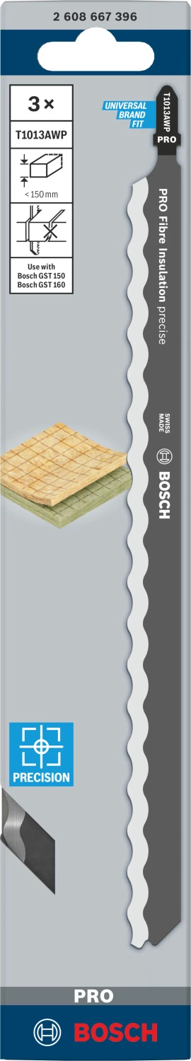 Bosch PRO T1013AWP Fibre Insulation Precise lame de scie sauteuse - 250 ...